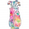 Colorful Golf Bag PNG Clipart Graphic Sublimation Digital Download ...