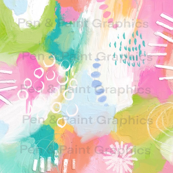 Hand Painted Digital Abstract Printable Scrapbook Background - Etsy