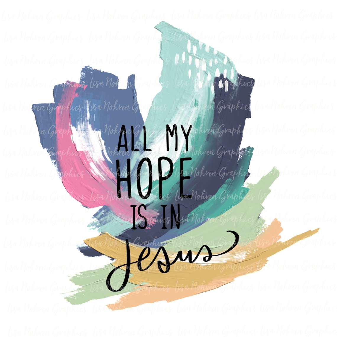 Hope in Jesus Clipart PNG Christian Scripture Bible Verse Clipart ...