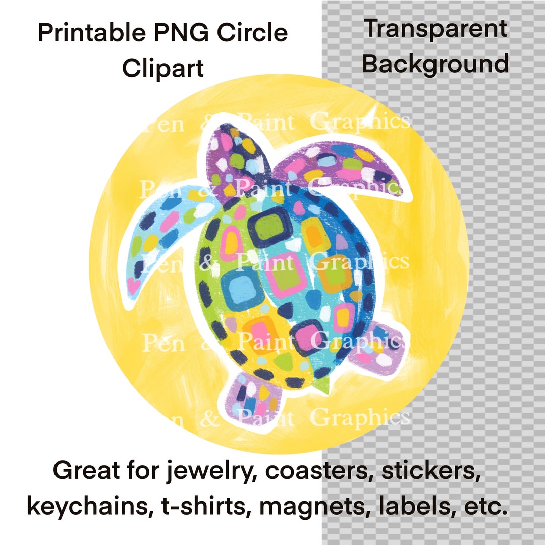 PNG Round Circle Clipart Transparent Turtle Yellow Abstract Printable ...