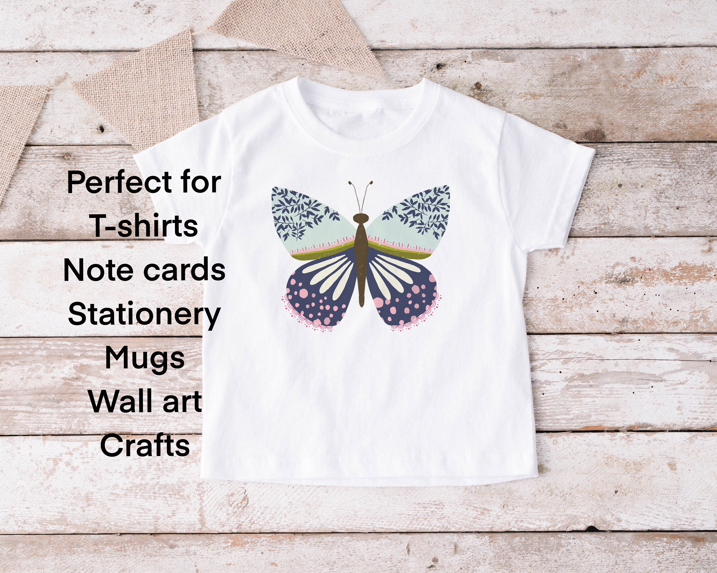 Butterfly PNG Clipart Graphic Art Sublimation Digital Download Instant ...