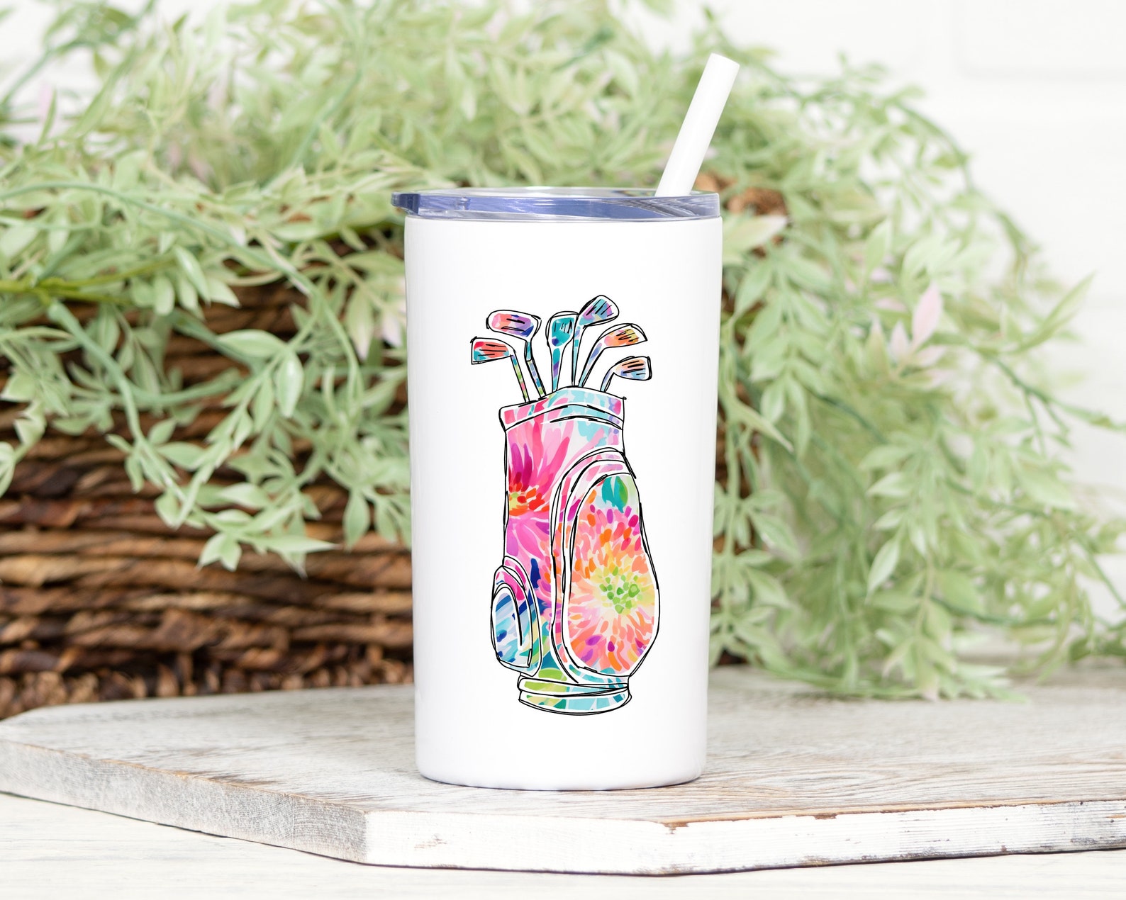 Colorful Golf Bag PNG Clipart Graphic Sublimation Digital Download ...