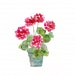 Watercolor Flower Pot Geraniums PNG Clipart Graphic Art Sublimation ...