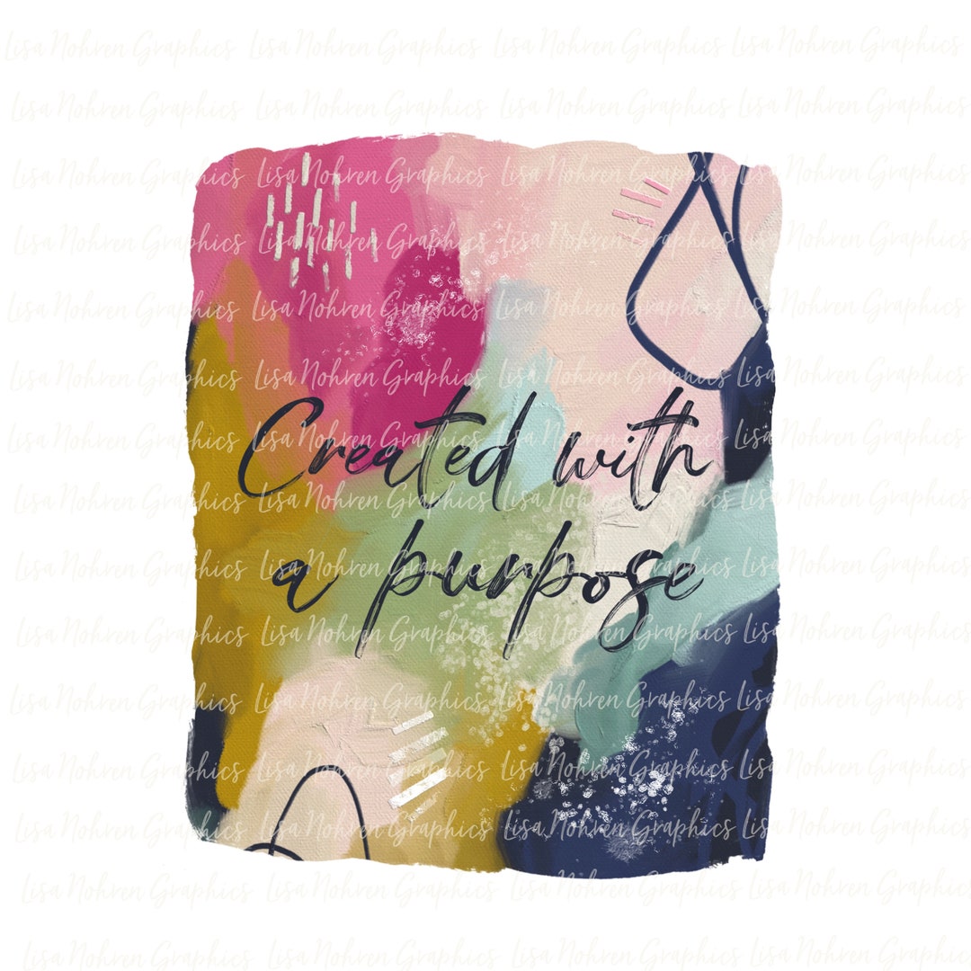 Created With a Purpose PNG Christian Scripture Bible Verse Clipart ...