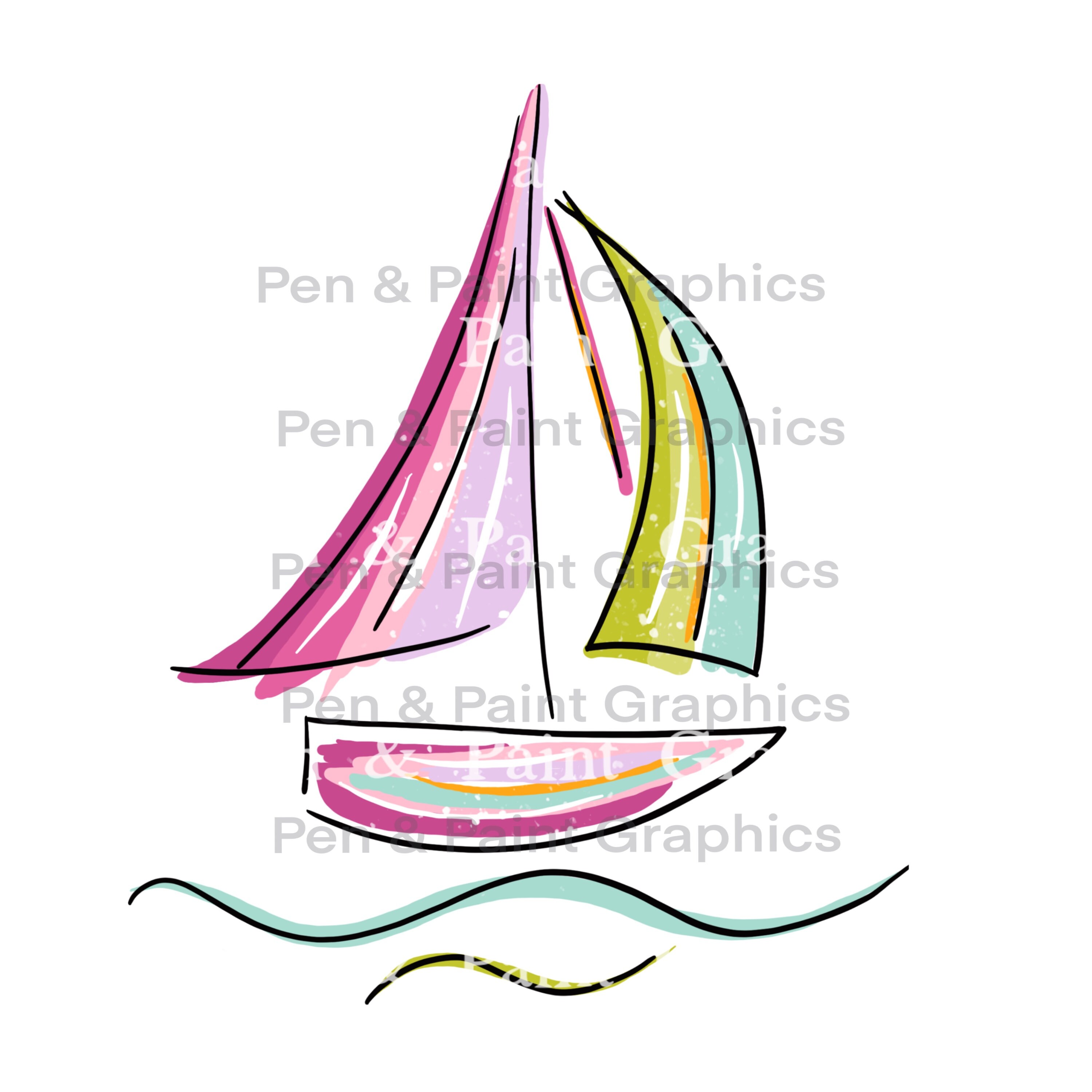 Embellishments Papercraft Sailboat PNG Clipart Graphic Art Sublimation ...