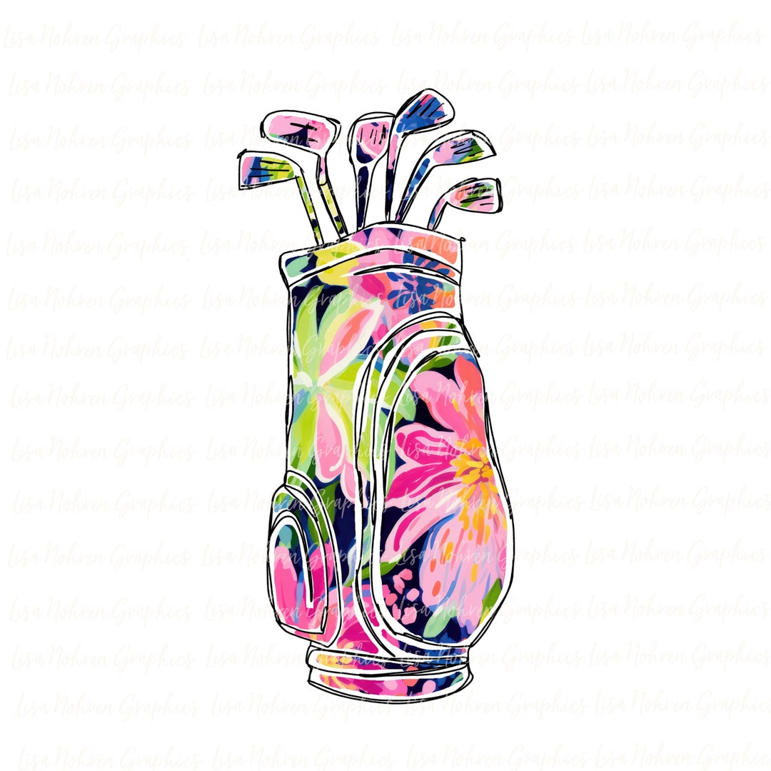 Colorful Abstract Golf Bag PNG Clipart Graphic Sublimation Digital ...