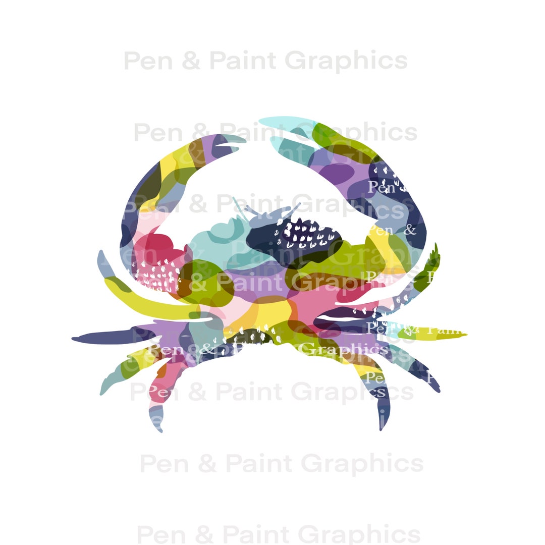 Crab PNG Transparent Clipart Graphic Art Sublimation Digital Download ...