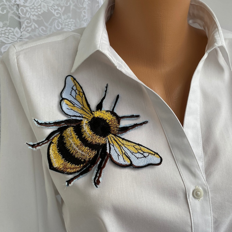 Large Bee Patch - Etsy