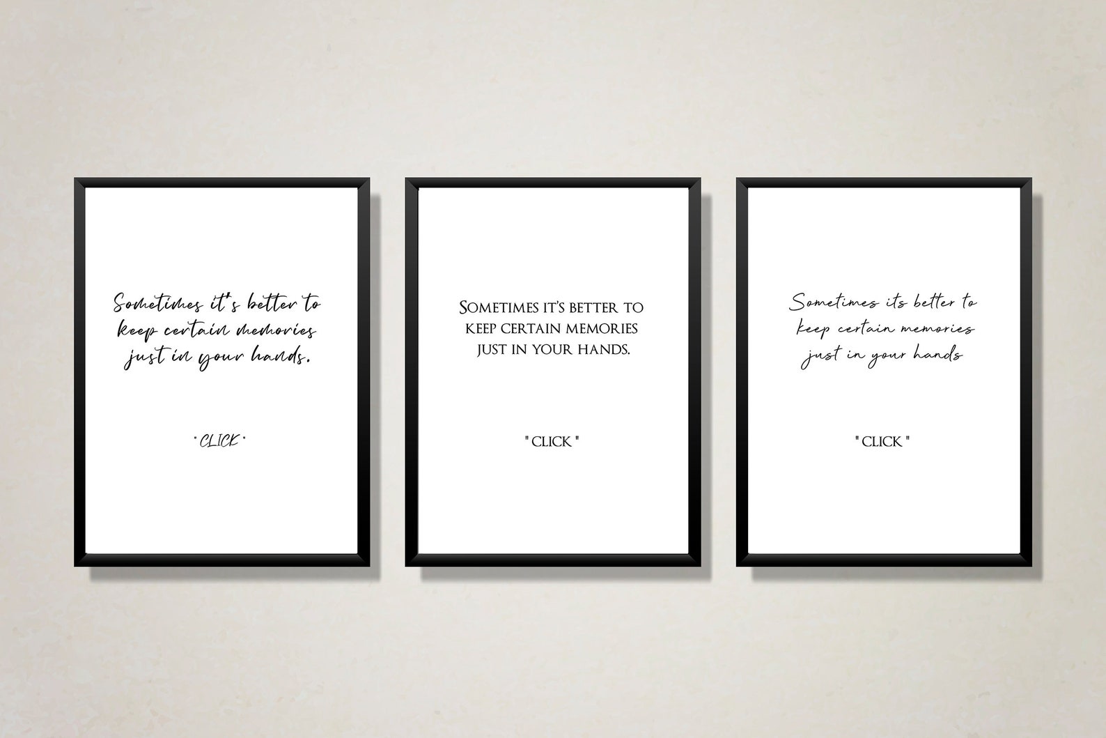 Movie Quote 2006 Click Movie Quote Poster Print A1 A2 A3 A4 | Etsy