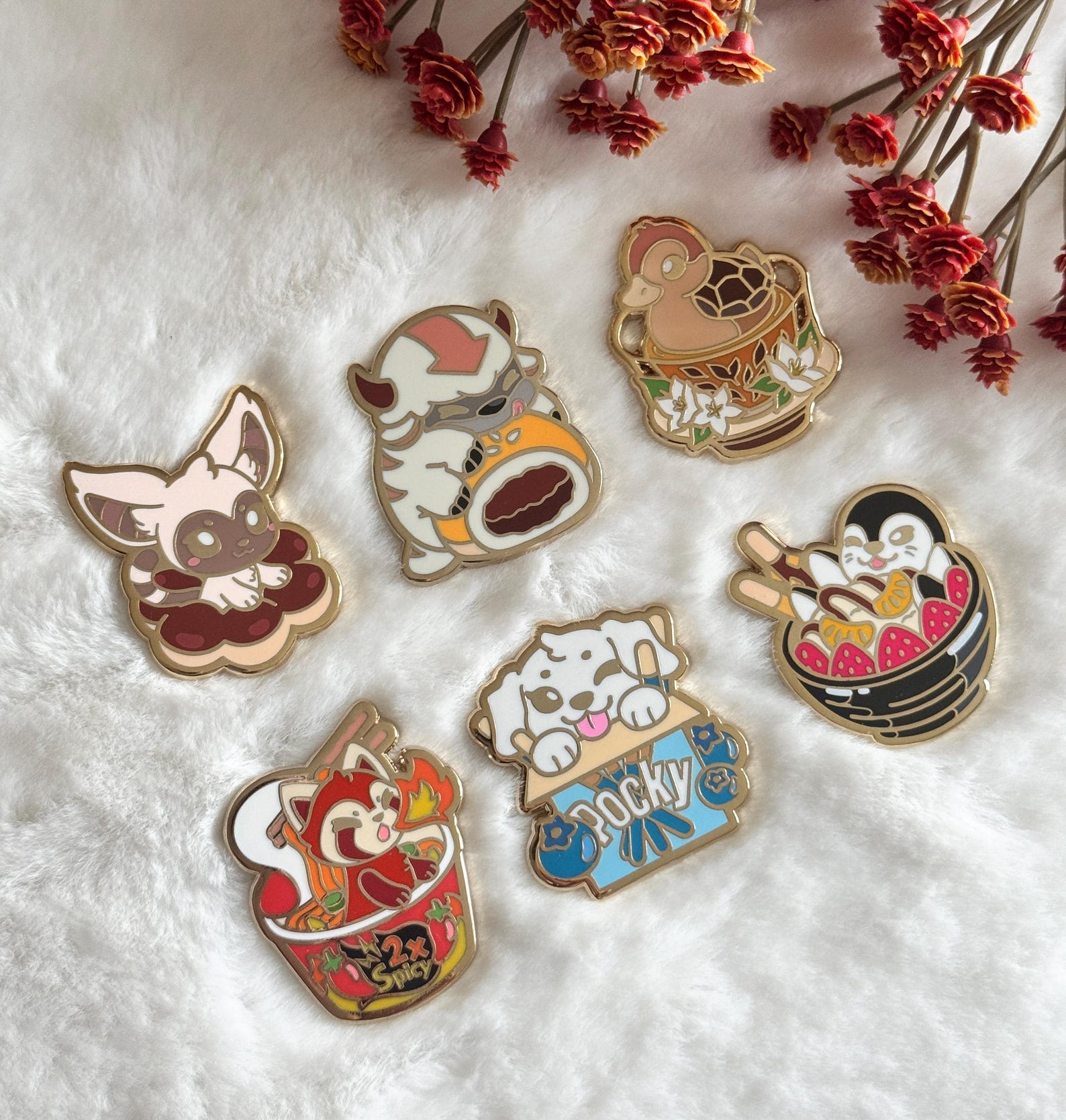 Elemental Creatures Enamel Pins Part 1 - Etsy