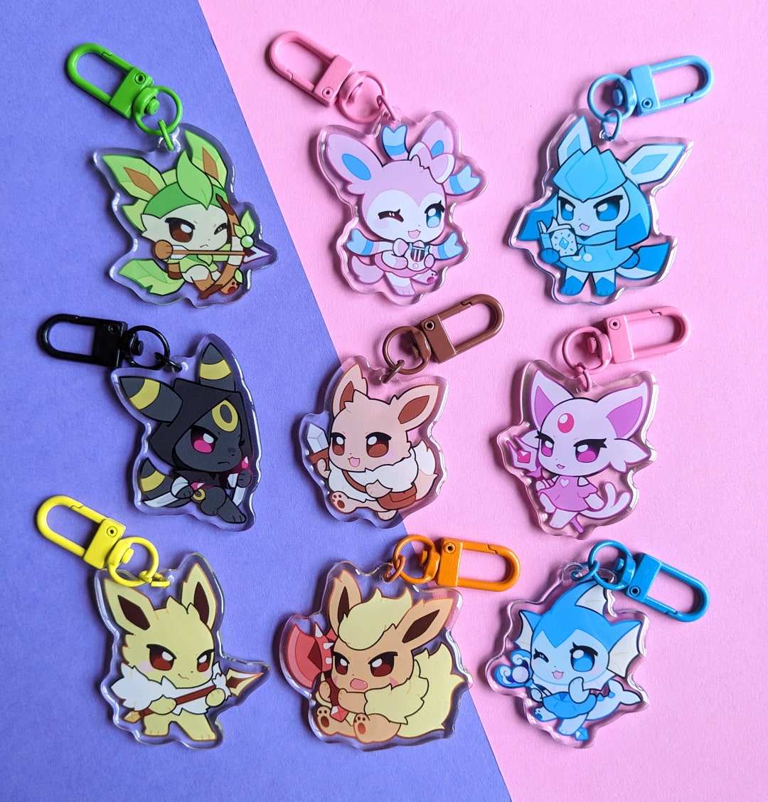 Eeveelution Acrylic Charm - Etsy