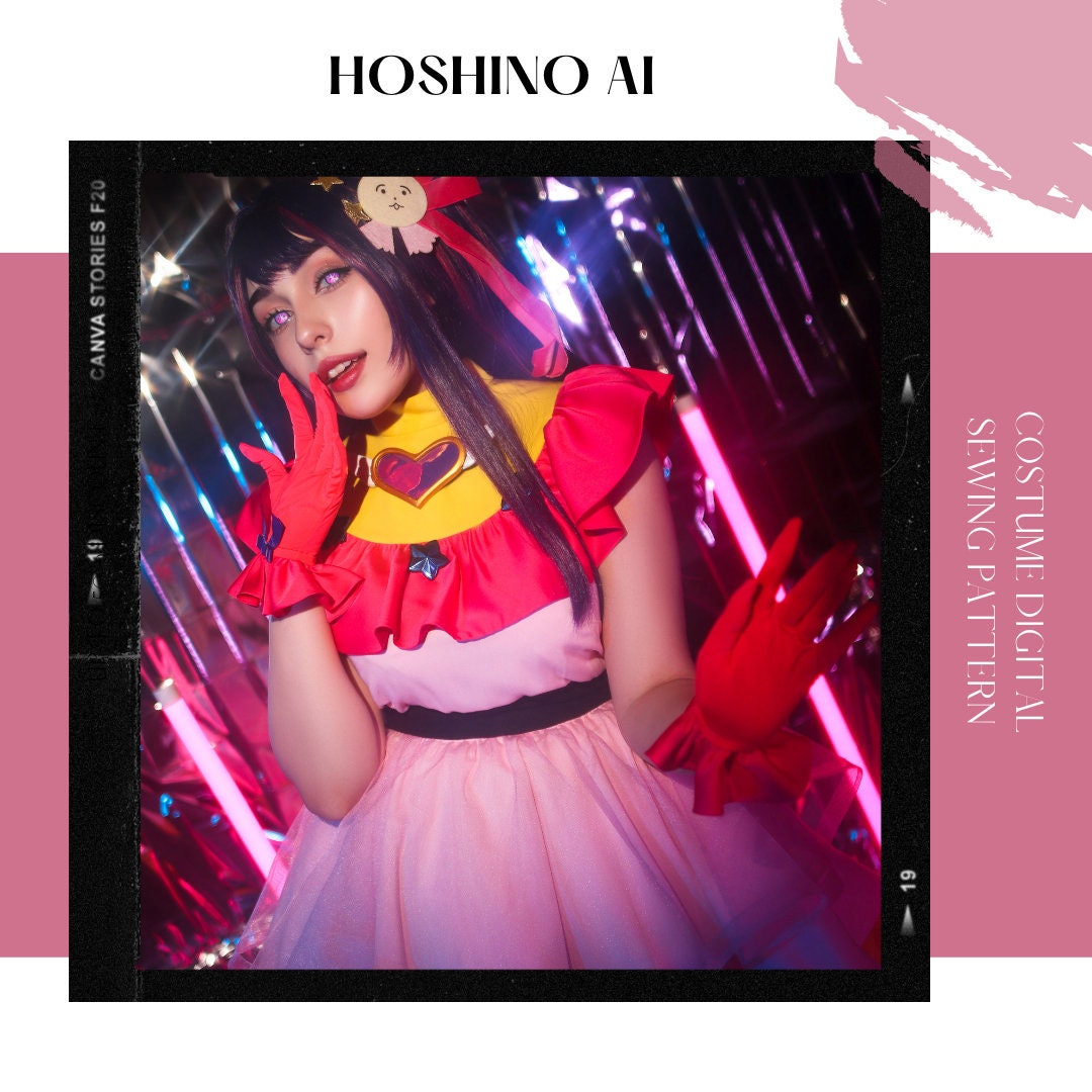 Ai Child Pop Idol Singer Pink Fluffy Dress Cosplay Pattern and Tutorial ...