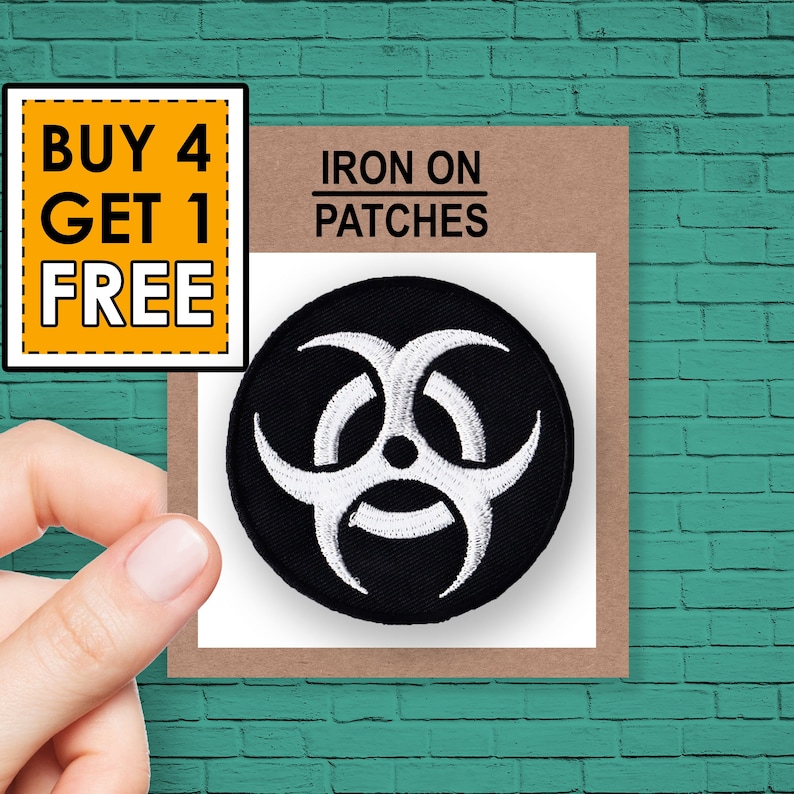 Toxic Symbol Patch Biohazard Zombie Patches Embroidered Patch | Etsy