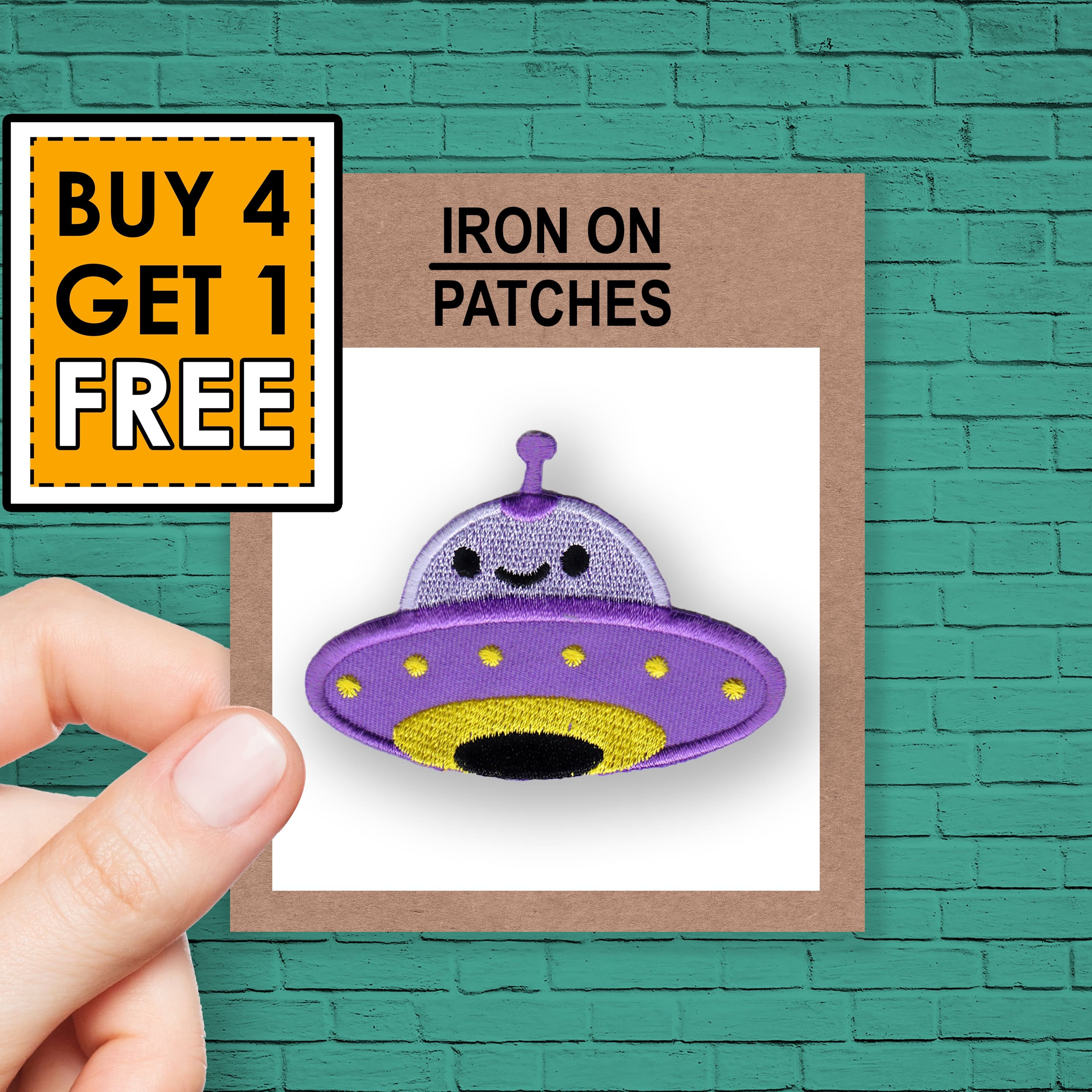 Ufo Space Patch Fashion Alien Patches Embroidered Patch Iron | Etsy