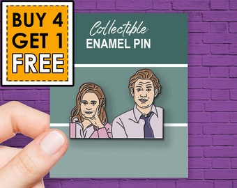 Jim and Pam Pins | Etsy