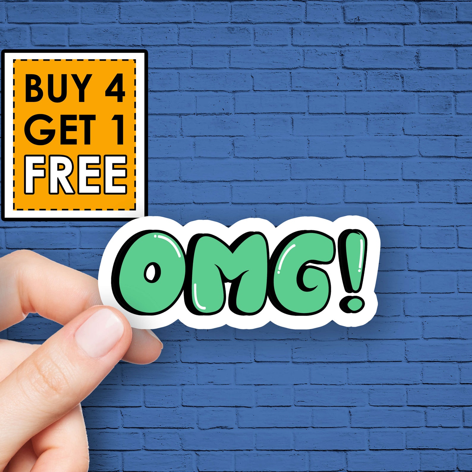 Omg Sticker Word Sticker Pop Art Funny Stickers Laptop | Etsy