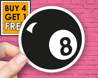 8 Ball Stickers | Etsy