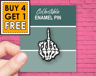 Middle Finger Pin | Etsy