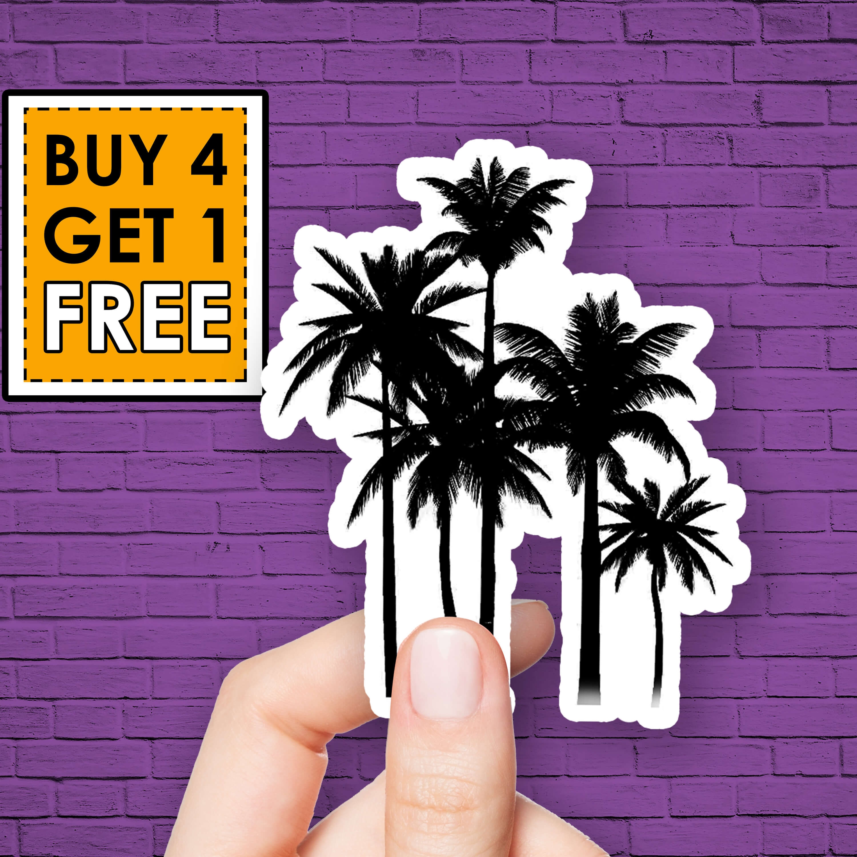 Palm Tree Sticker Funny Sticker Beach Love Stickers Laptop Stickers ...