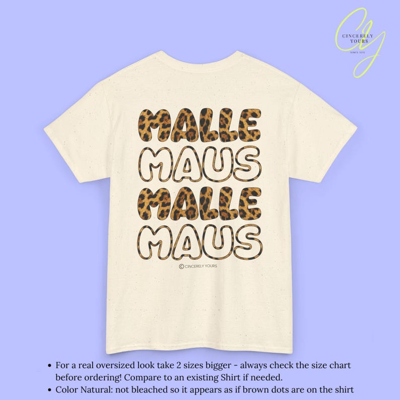 Malle Mouse Shirt Mallorca Vacation Tee Leopard Print Graphic Top ...