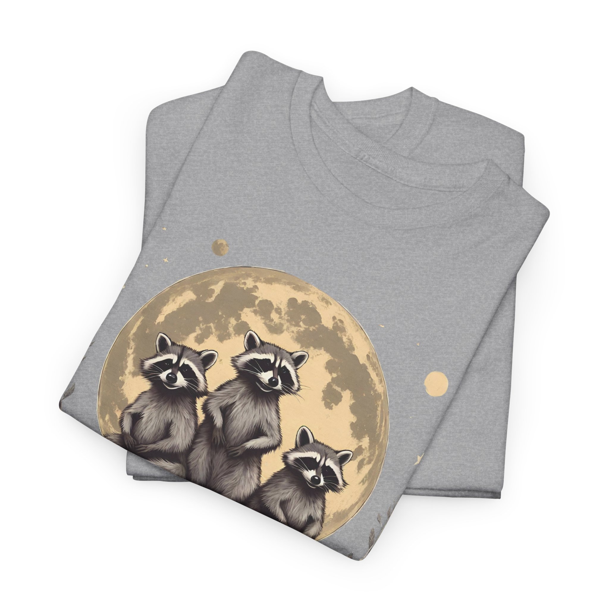 Racoon Moon Graphic T-shirt Vintage Oversized T-shirts Retro Racoon ...