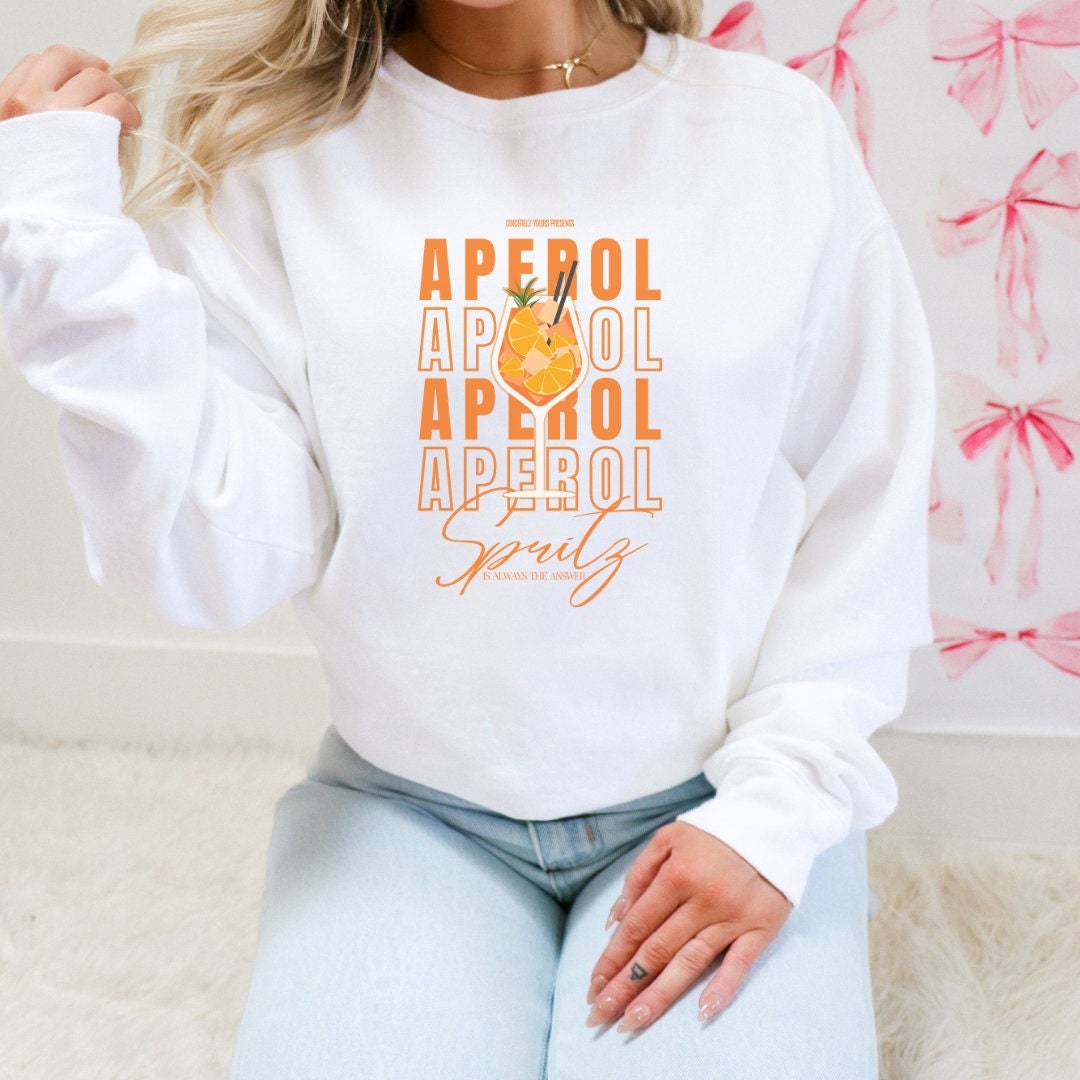 Aperol Spritz is Always the Answer Retro Aesthetic Sweater Malle Party ...