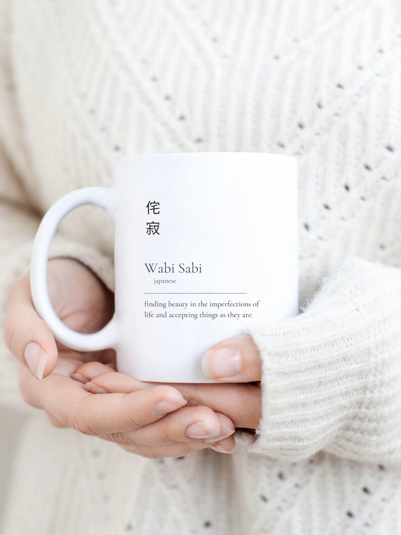 Conception de citation japonaise Wabi Sabi Kaizen Ikigai Mug 11oz ...