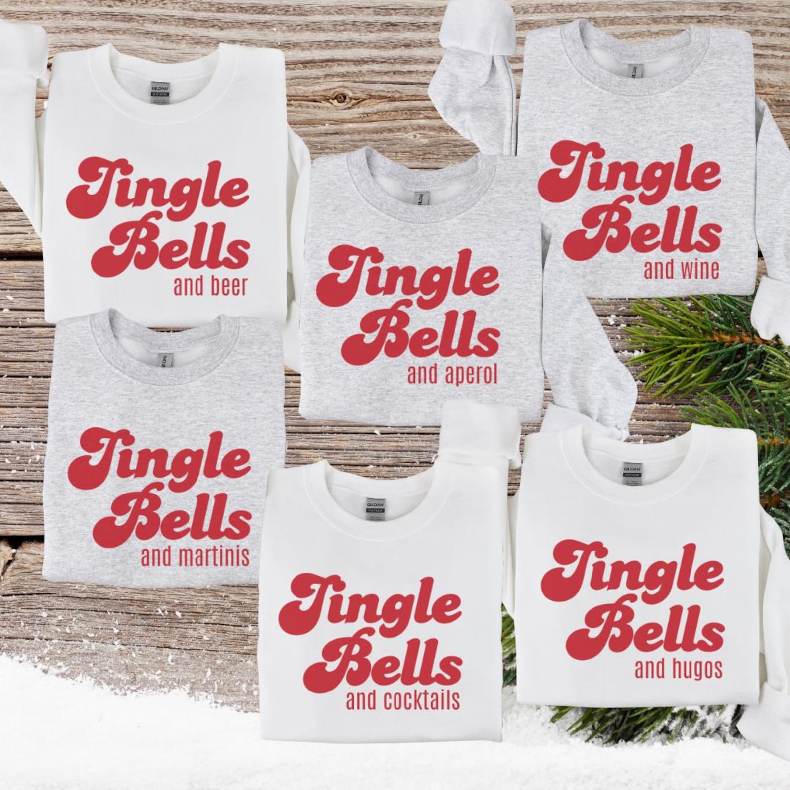 Jingle Bells and Aperol Matching Group Christimas Sweatshirt Family ...