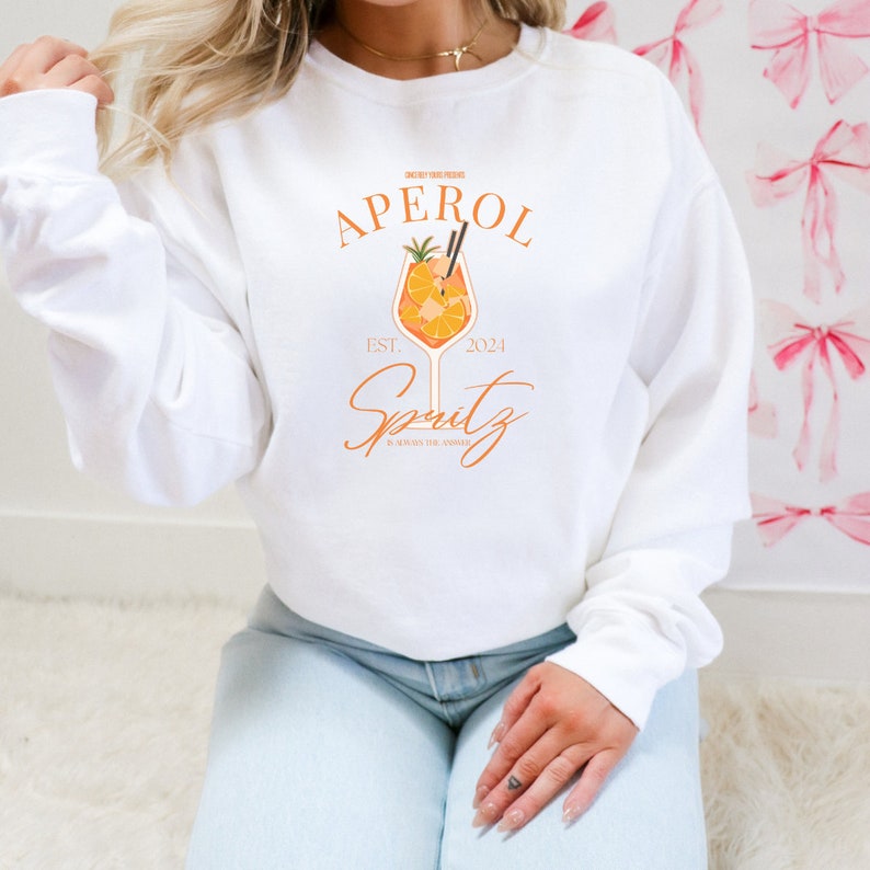 Aperol Spritz is Always the Answer Retro Aesthetic Sweater Malle Party ...