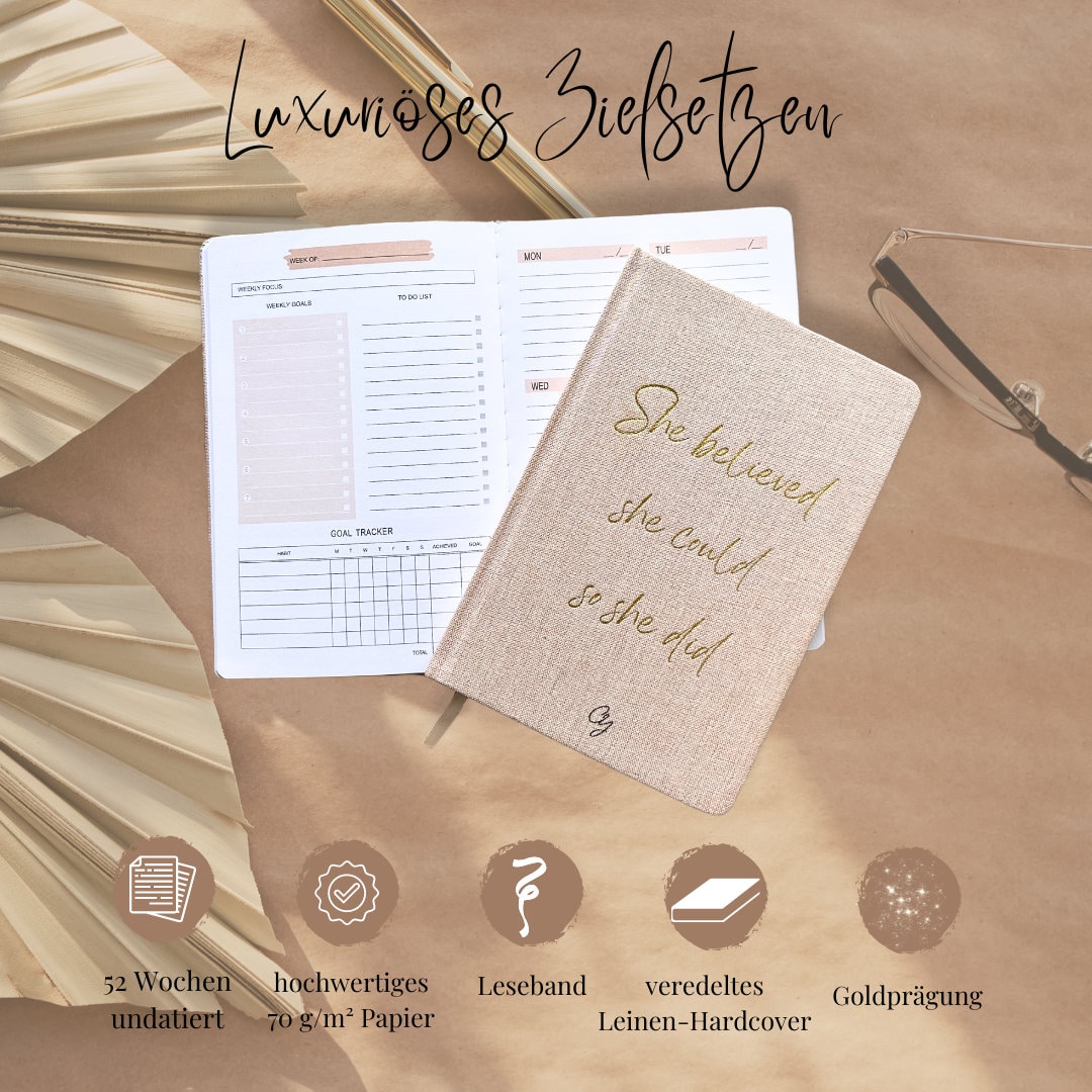 Goal Setting Planner Journal Notebook Success Journal Notebook Mindset ...