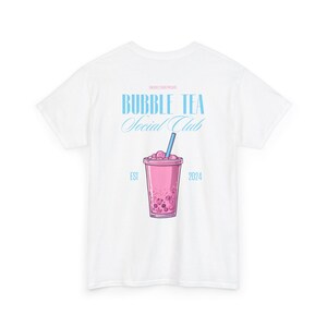 Bubble Tea Social Club All Day Long Oversized Shirt Pocket Retro Boba ...