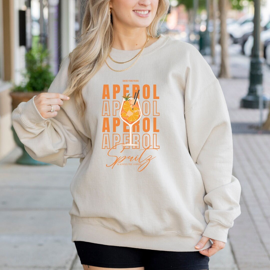 Aperol Spritz is Always the Answer Retro Aesthetic Sweater Malle Party ...