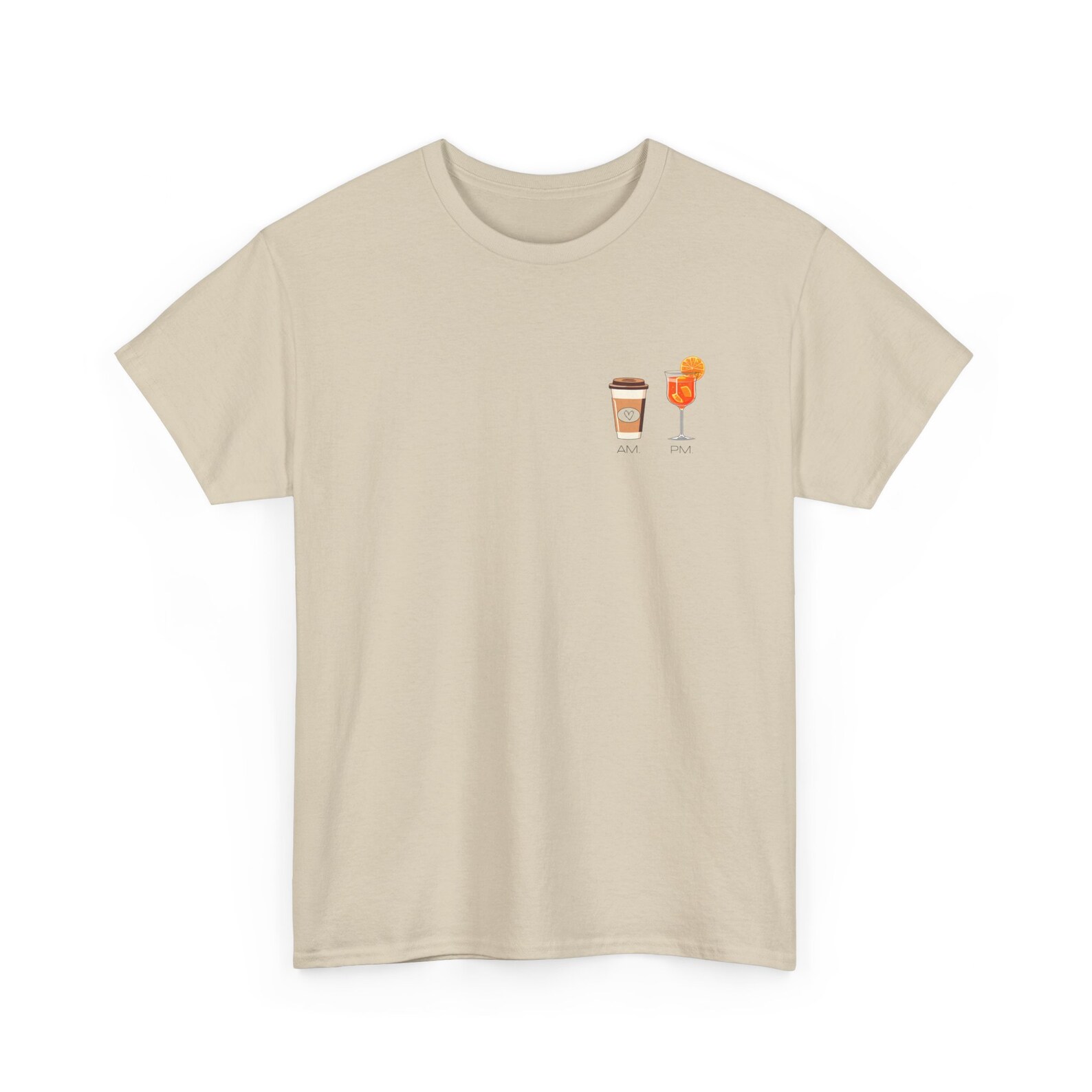Coffee AM Aperol Spritz PM Funny Meme Pocket Print Coffee Lover Retro ...