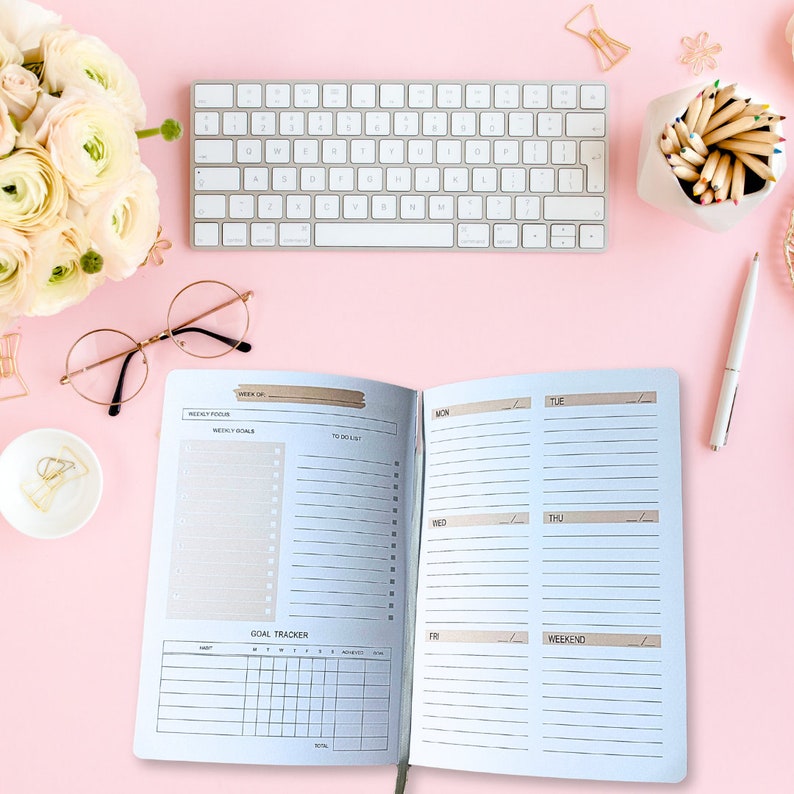 ADHD Planner Habit Tracker Success Journal Notebook Mindset Success ...