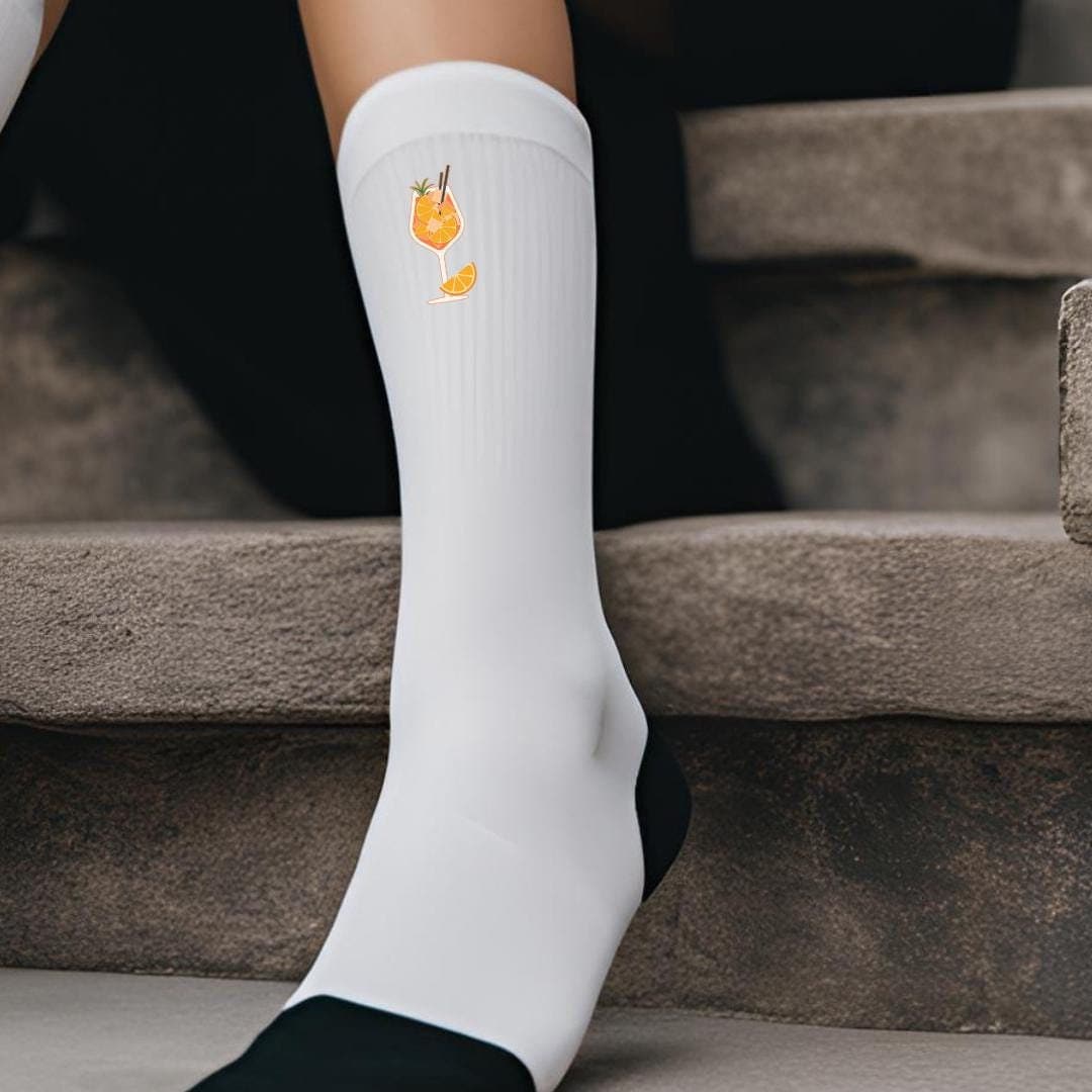 Aperol Spritz Socks Personalized Gift Socks Holy Aperoly Aperitifo ...