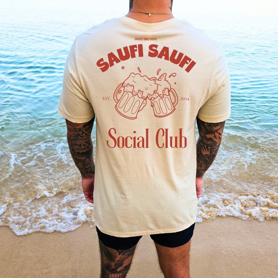 Saufi Saufi Social Club Beer Party Shirt Malle 2024 Back Print Mallorca ...