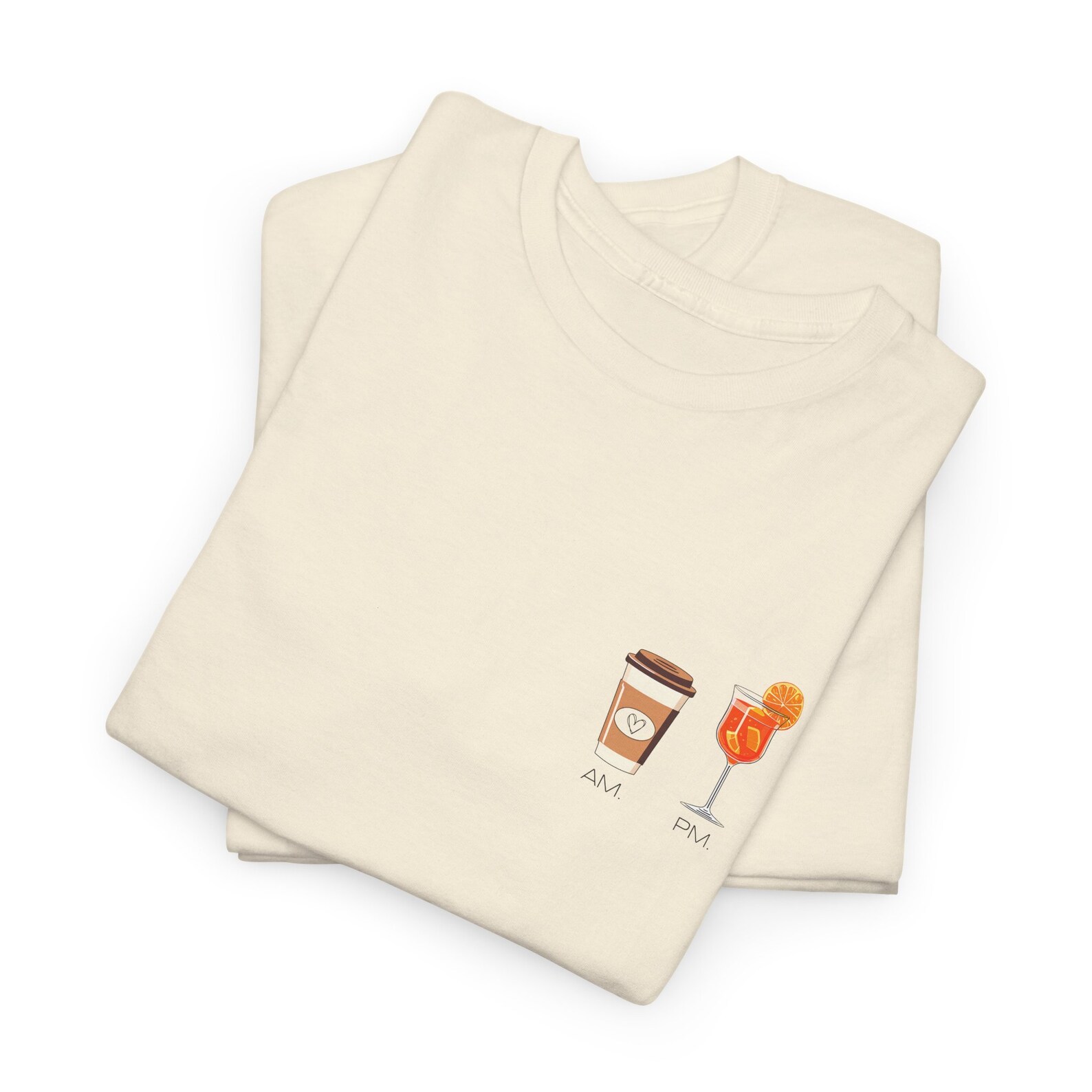 Coffee AM Aperol Spritz PM Funny Meme Pocket Print Coffee Lover Retro ...