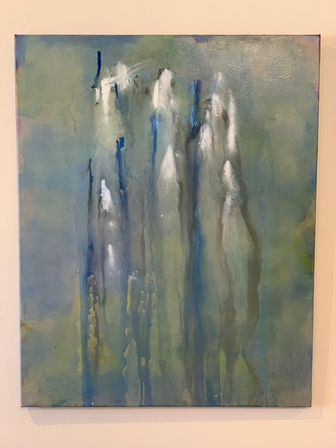 Graceful Fall: 100% Original Abstract Canvas Art (no Reprints or ...