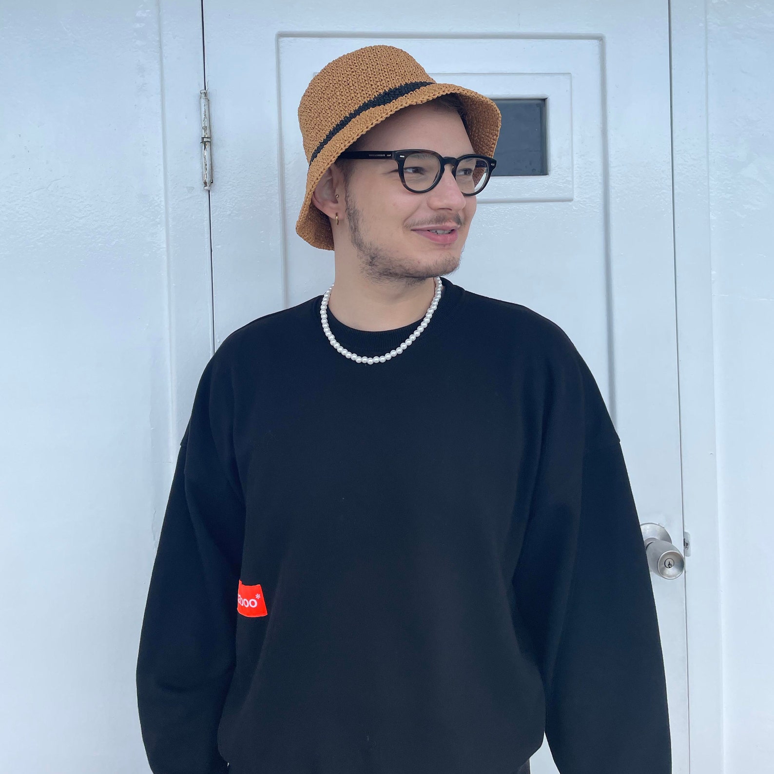 Black Stripes Wicker Raffia Bucket Hat Summer Cap Gift for - Etsy