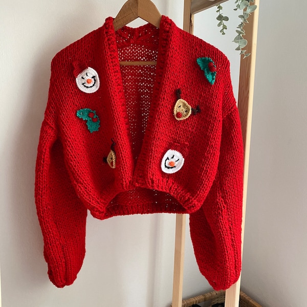Christmas Cardigan - Etsy