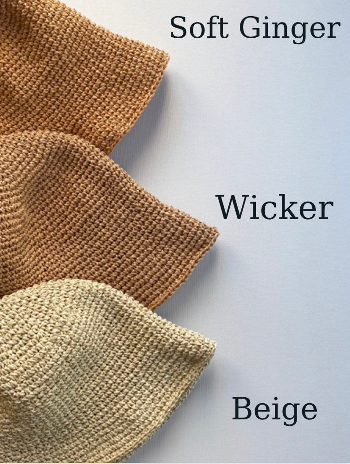 Black Stripes Wicker Raffia Bucket Hat Summer Cap Gift for - Etsy