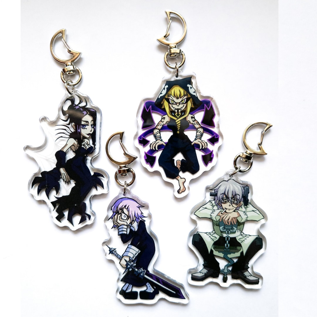 Soul Eater Acrylic Charms / Keychains - Stein, Medusa, Crona, Arachne ...