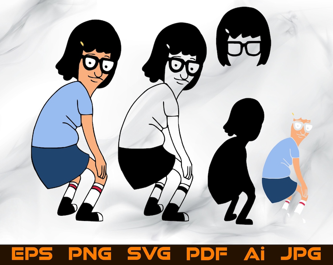 Tina Belcher Svg Bobs Burger Svg Bobs Burger Svg Bob Burger Svg Cricut File Tina Svg Cut File
