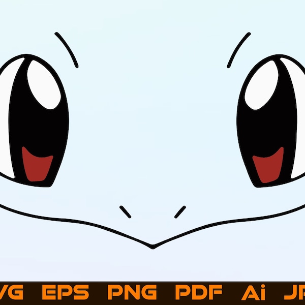 Squirtle Face Svg - Etsy