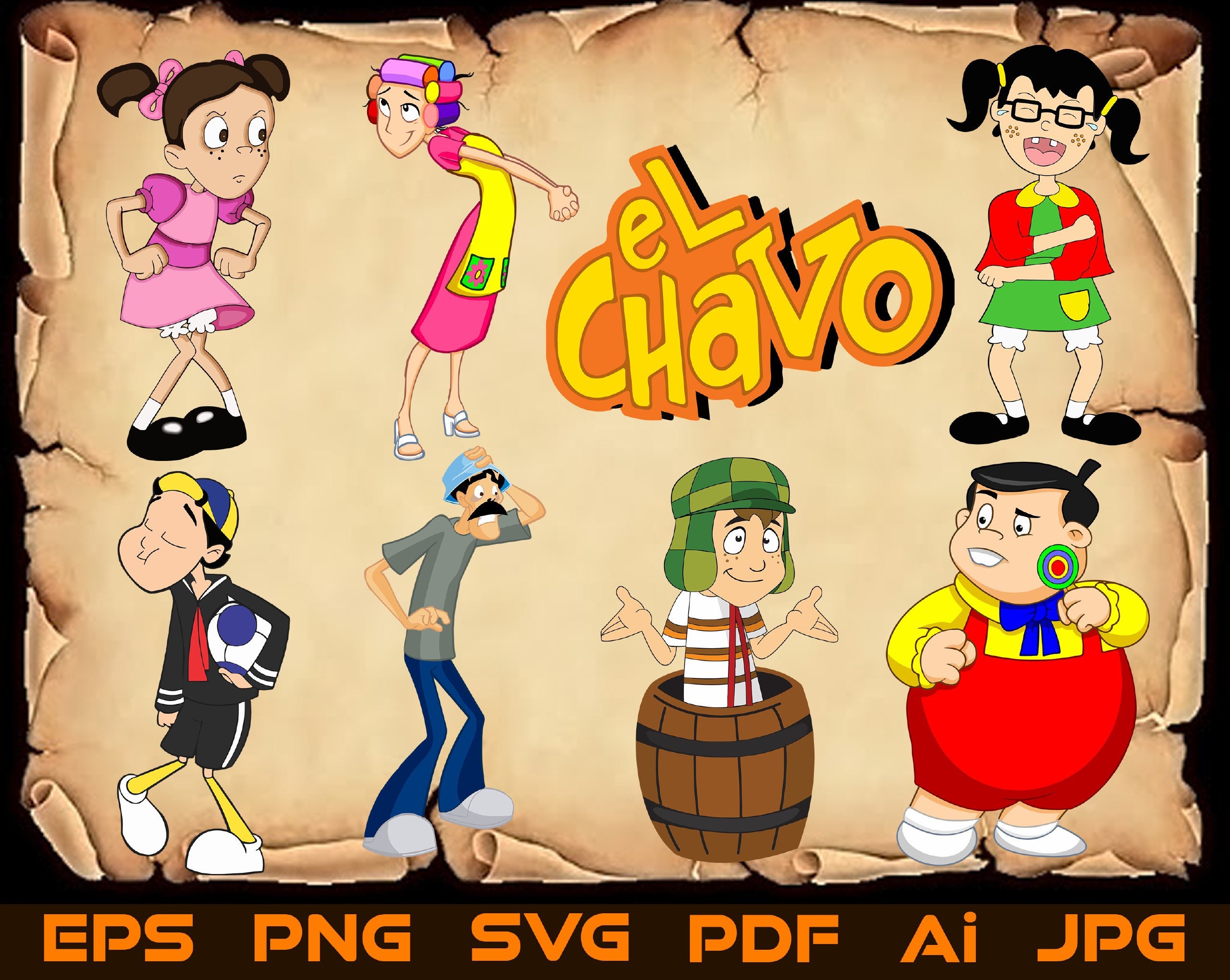 Svg El Chavo Del 8 /NOT for CRICUT/ Svg El Chavo Del Ocho Svg El Chavo ...
