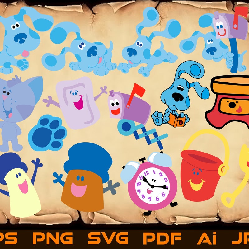 Blues Clues Pattern - Etsy