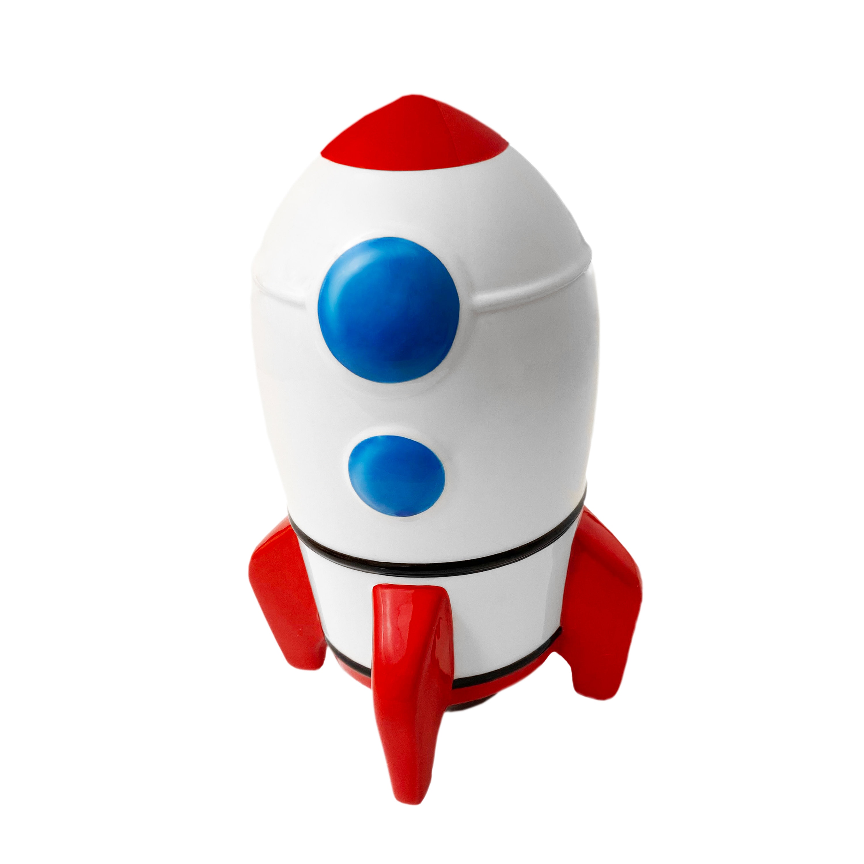 Ceramic Rocket Piggy Bank for Boys Save Money With Our | Etsy