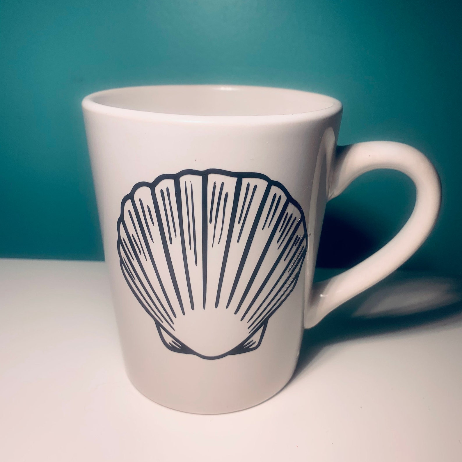 Shell Coffee Mug- Conch Shell OR Seashell - Etsy