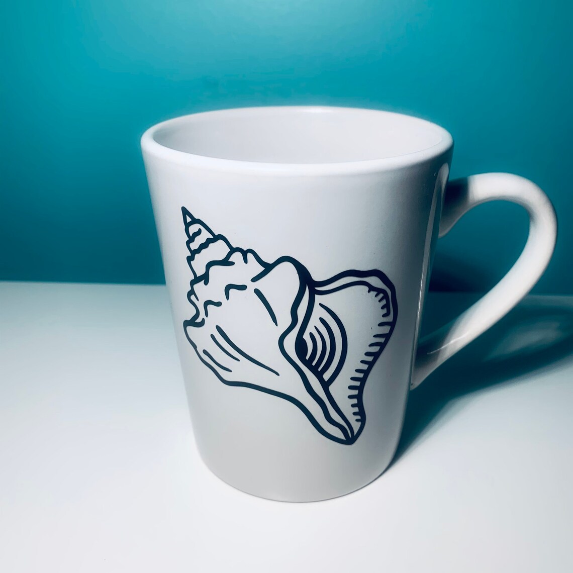Shell Coffee Mug- Conch Shell OR Seashell - Etsy