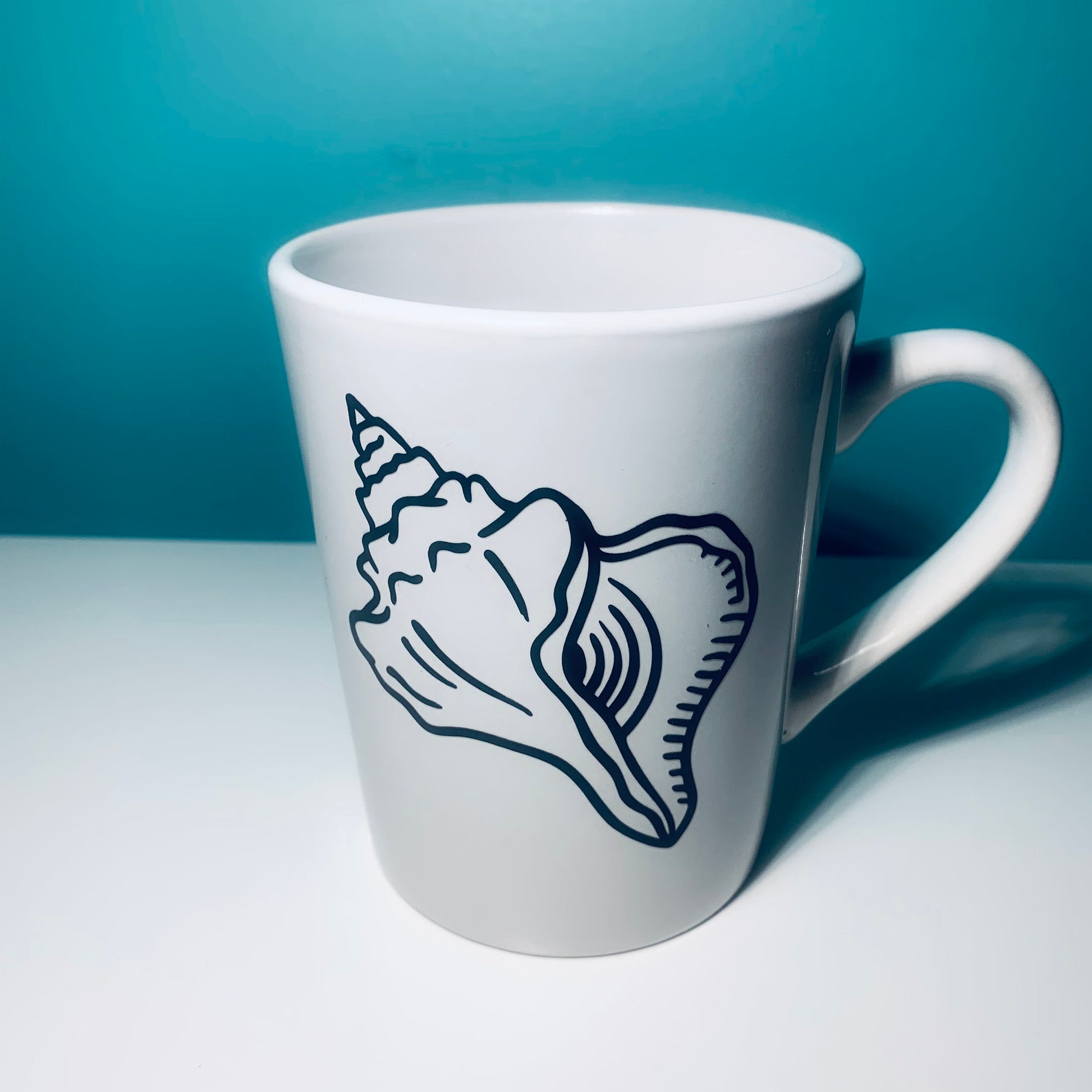 Shell Coffee Mug- Conch Shell OR Seashell - Etsy